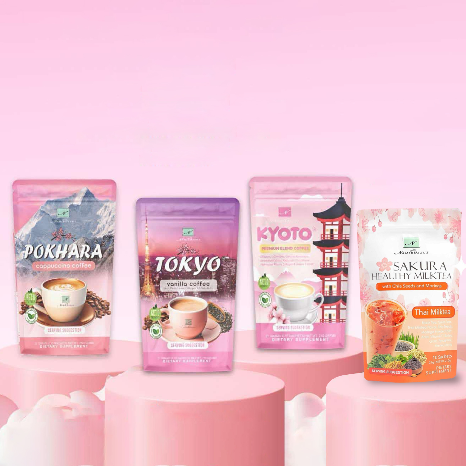 Namiroseus Tokyo Vanilla Coffee 21g x 10 sachets | Tokyo Pokhara Kyoto ...