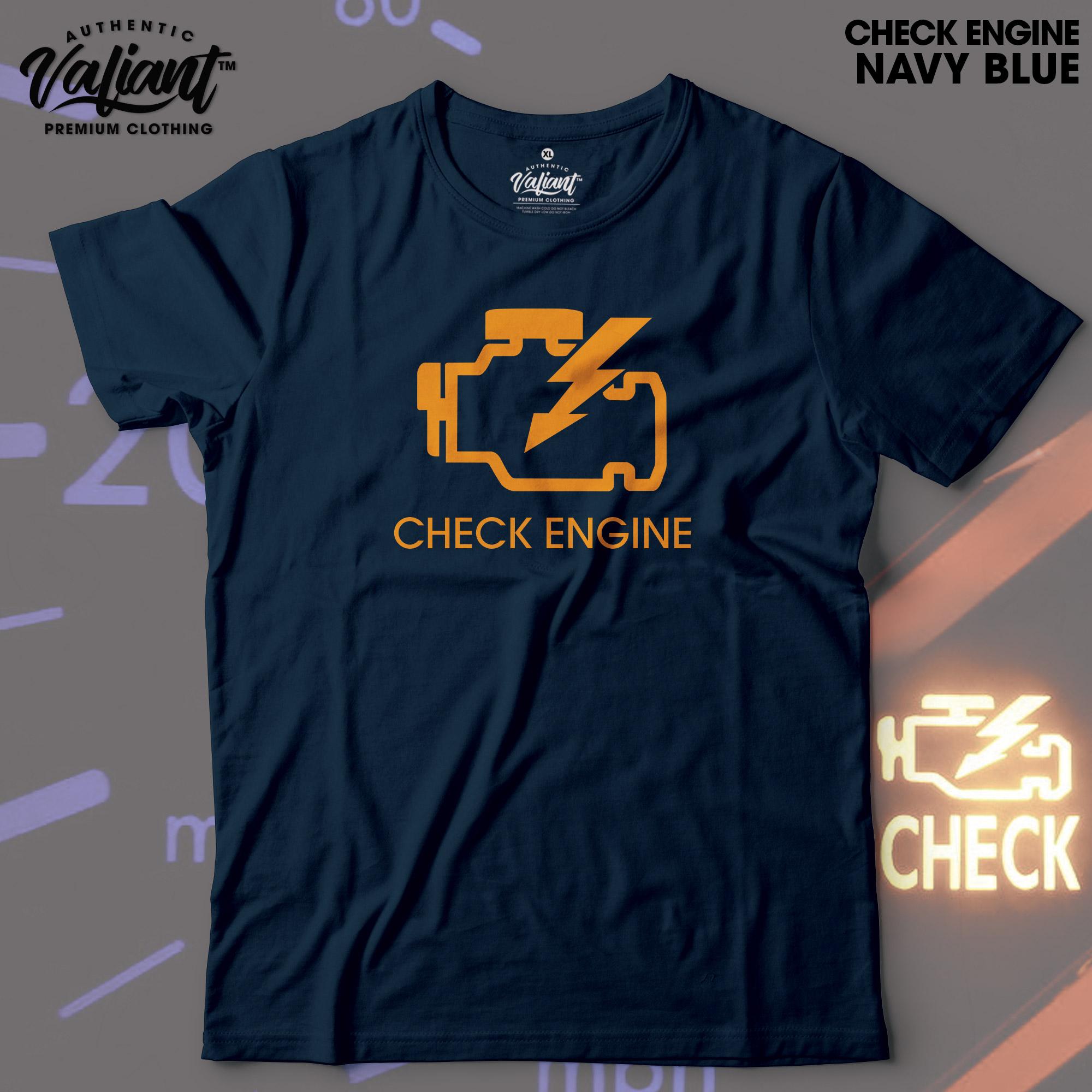 Absatz Nachahmung Treu check engine t shirt Text Offizier Braut