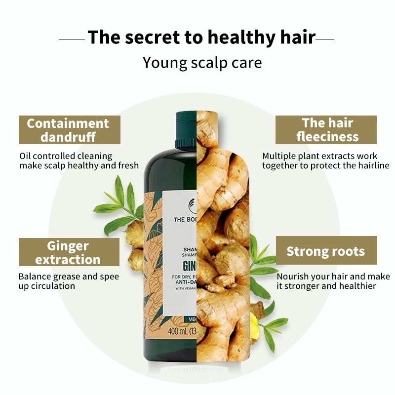 【COD】ljbbho6616664 The Body Shop Ginger Anti-Dandruff Shampoo 400ml anti Hair Loss Baldness ...