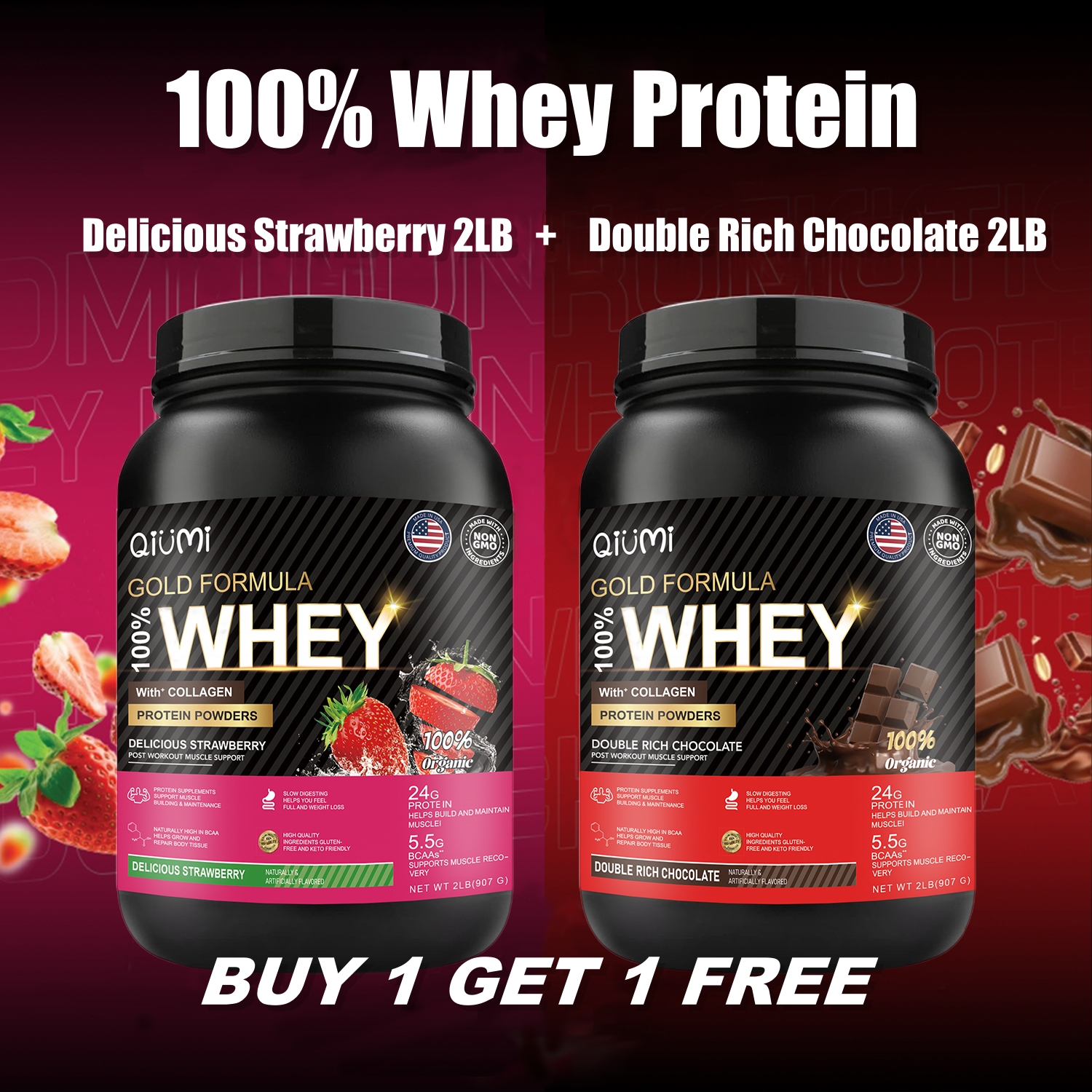 Buy Whey Protein Powder Vanilla Flavor online | Lazada.com.ph