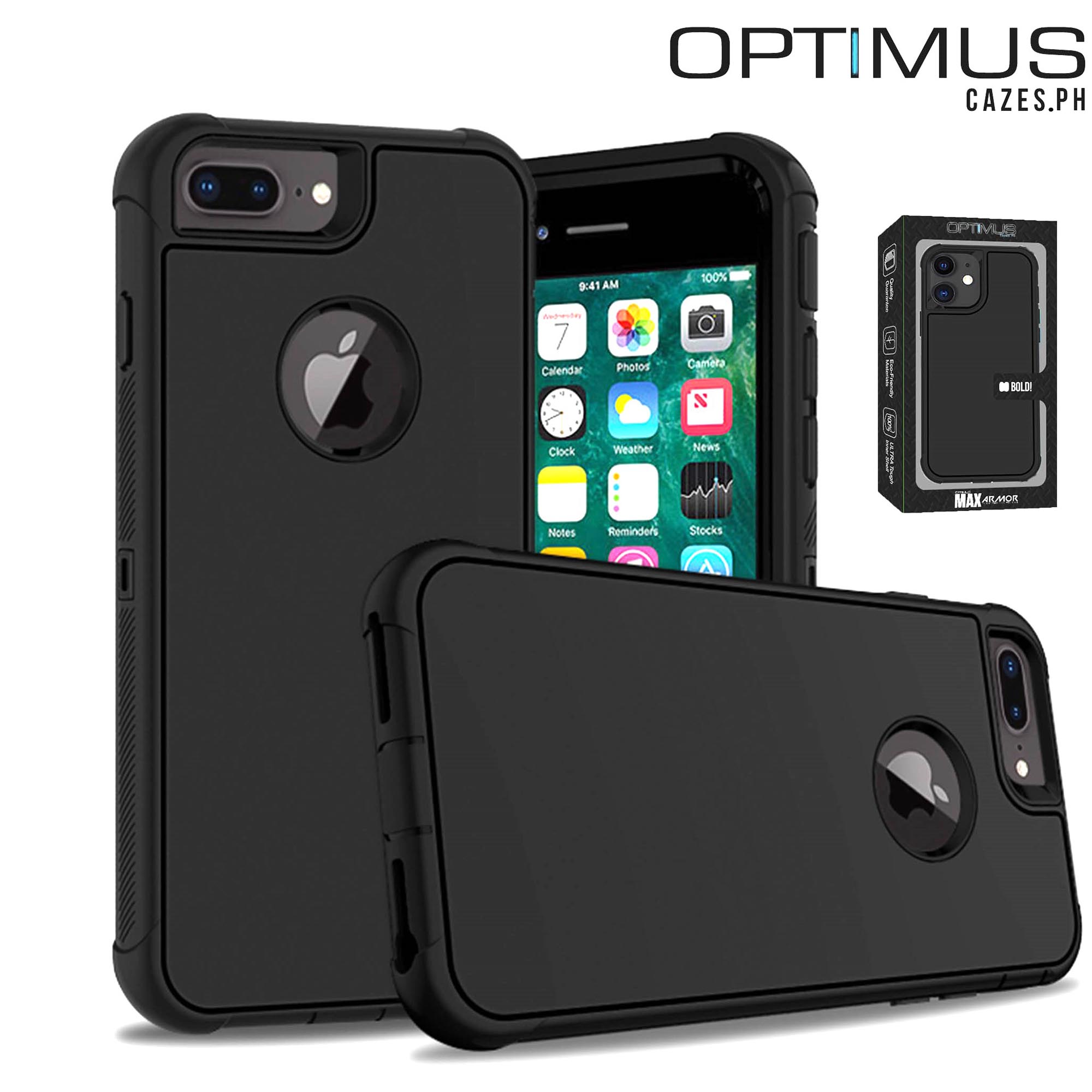 OPTIMUS MAX Armor case for ALL iPhone 6|6s|7|8|6 PLUS|6S PLUS|7 PLUS| 8 ...