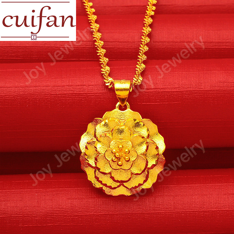 18k Saudi Gold Necklace Pawnable Necklace for Women buy 1 take 3 ...