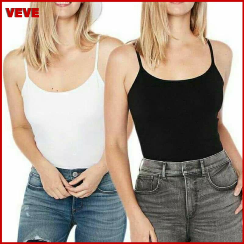 🦋 VEVE Small Camisole Women Slim Fit Versatile Navel Bra One-piece Sleeveless Outside Wear Inside