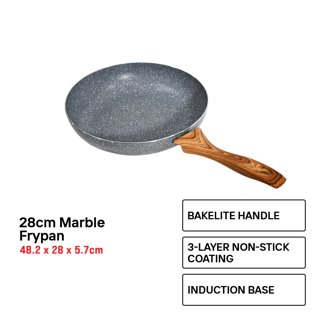 SLIQUE Original Marble Fry Pan Premium Multi Layer Non-Stick Marble ...