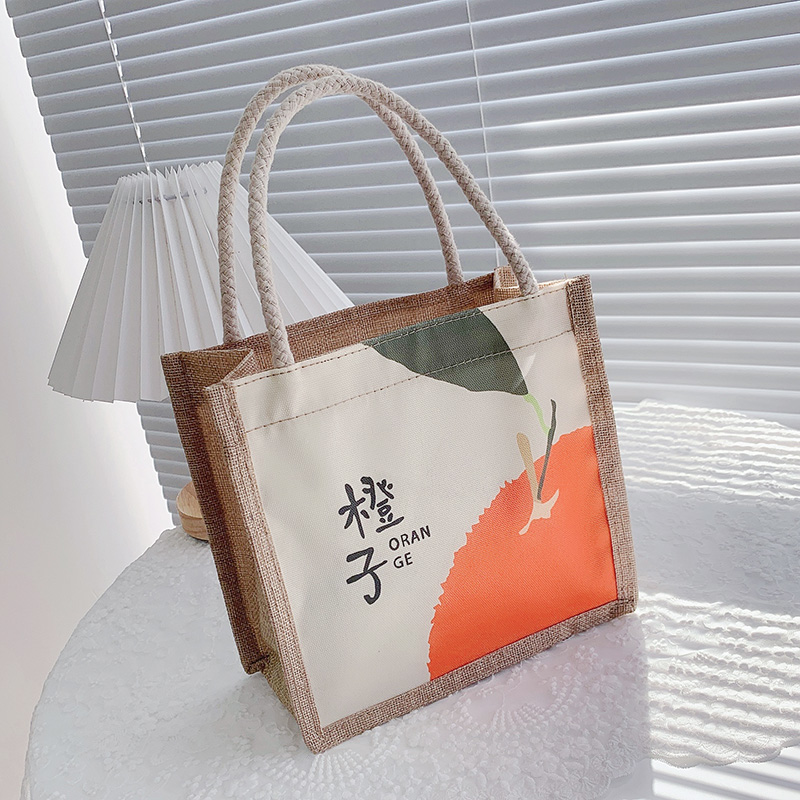 Trendy Ethnic Style Retro Lunch Bag for Women Men Kid Tote Bag Reusable ...