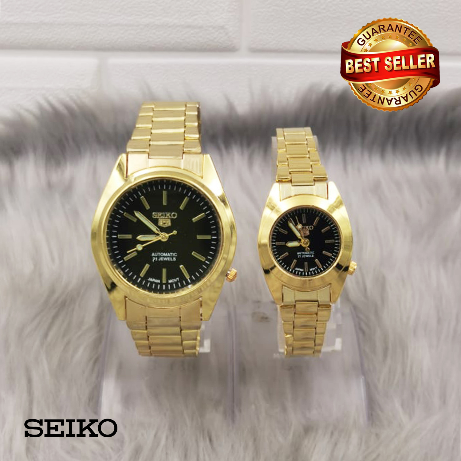 Seiko Gold Watch With Stainless