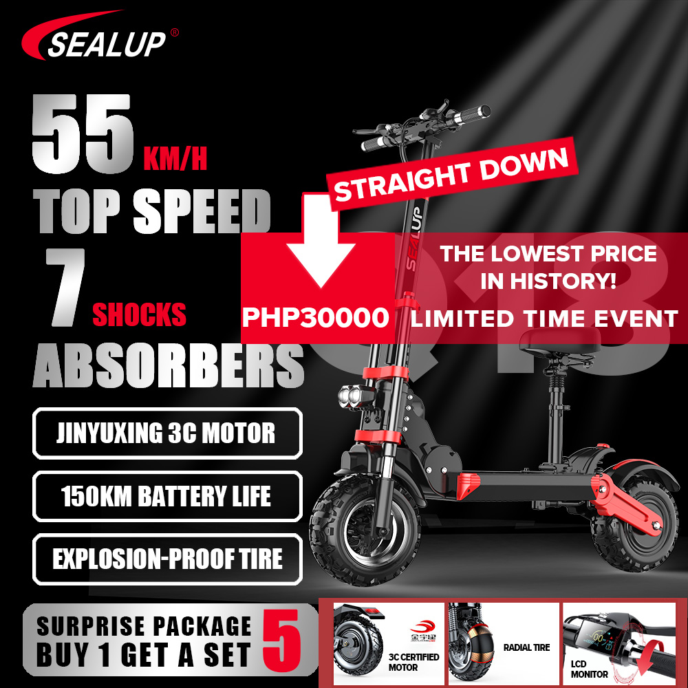 【1 year warranty】 SEALUP XLP- Q18 Electric Scooter Adult 48V500W Off ...