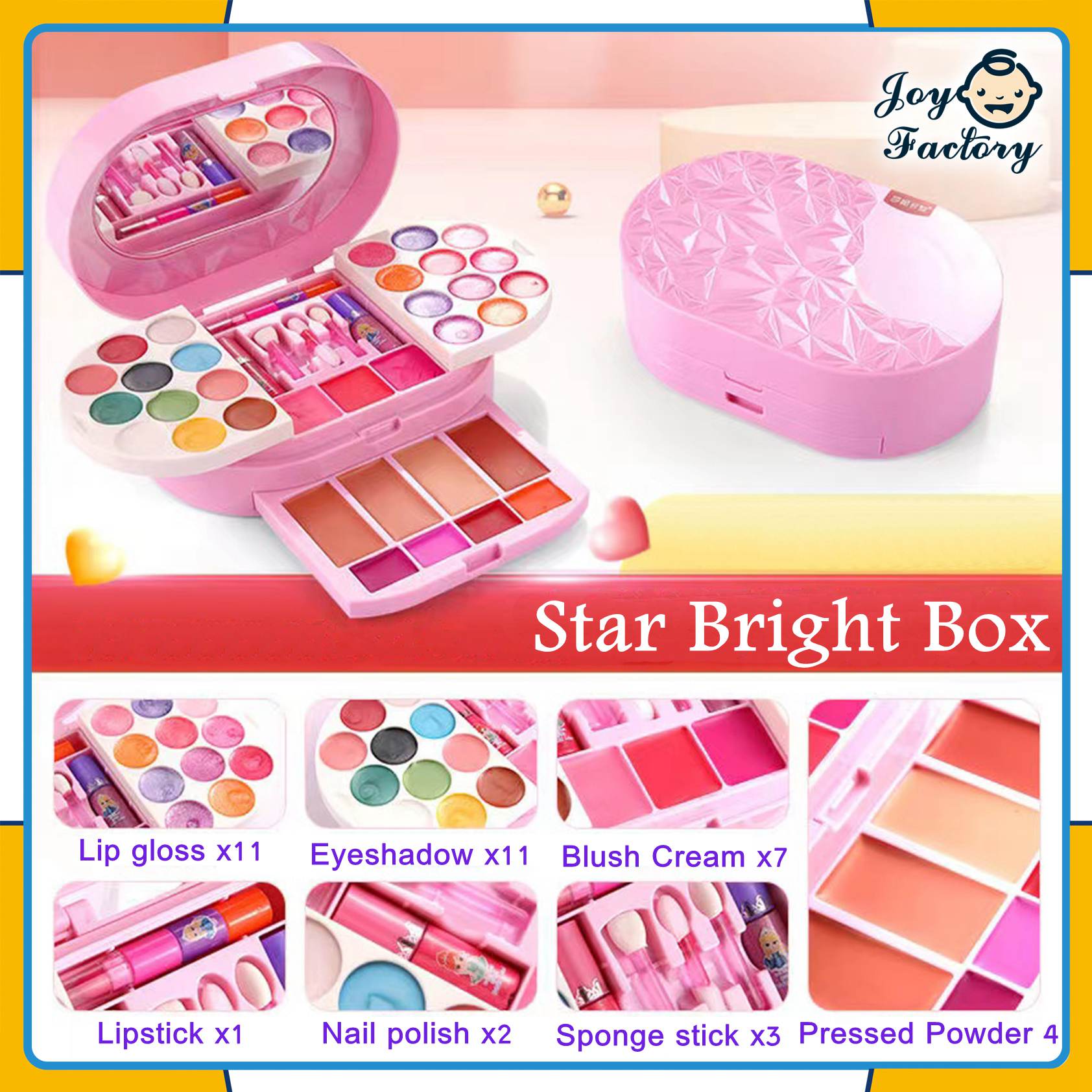 Child Make-up Toys, Kids Mini Makeup Box Cosmetic Toy Make up Toy Kids ...