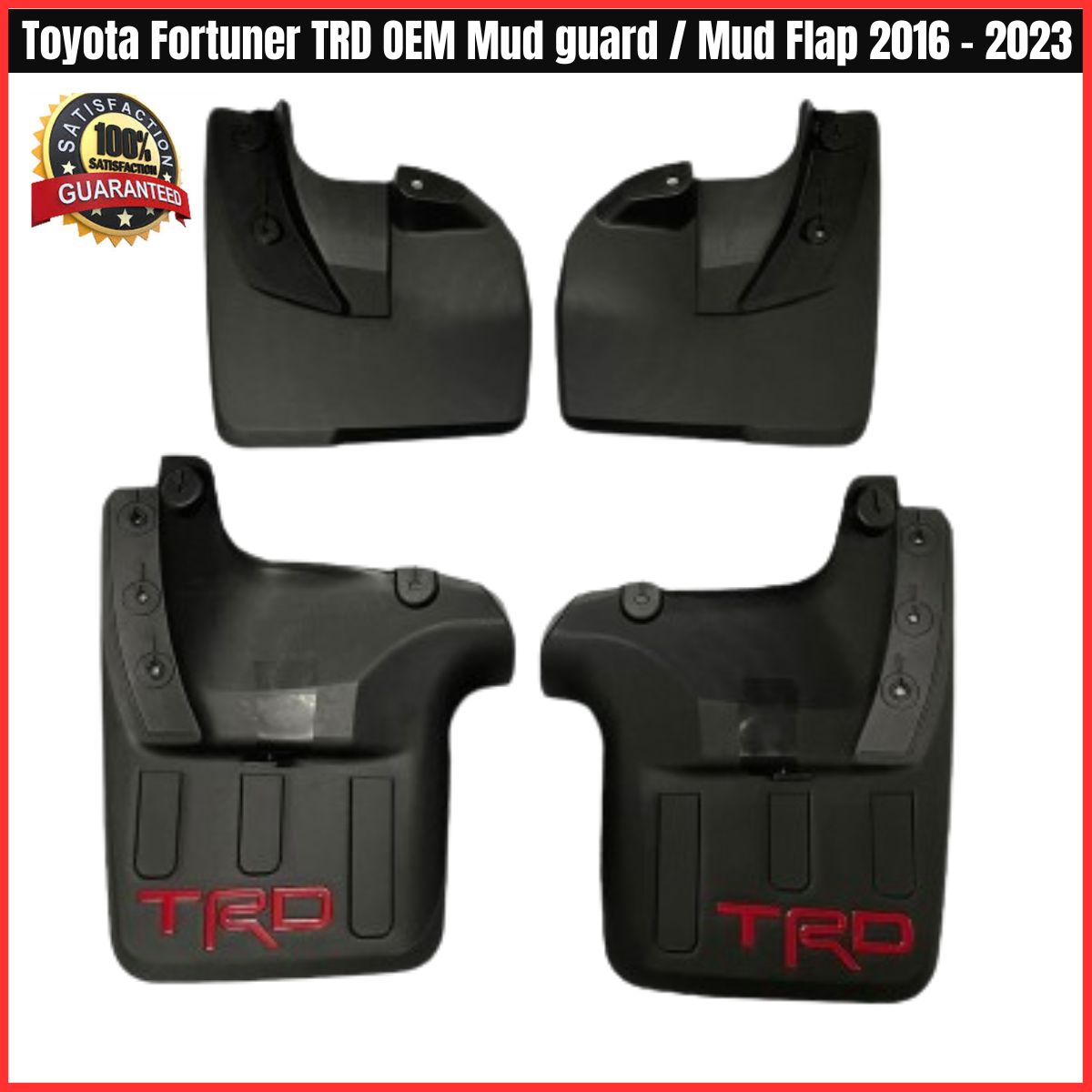 Toyota Fortuner TRD OEM Mud guard Mud Flap 2016 2017 2018 2019 2020 2021 2022 2023 Lazada PH