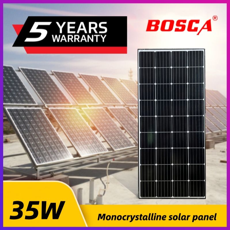 BOSCA 5 Year Warranty 35W Solar Panel Mono 35 Watt 12 Volt Pv Solar ...