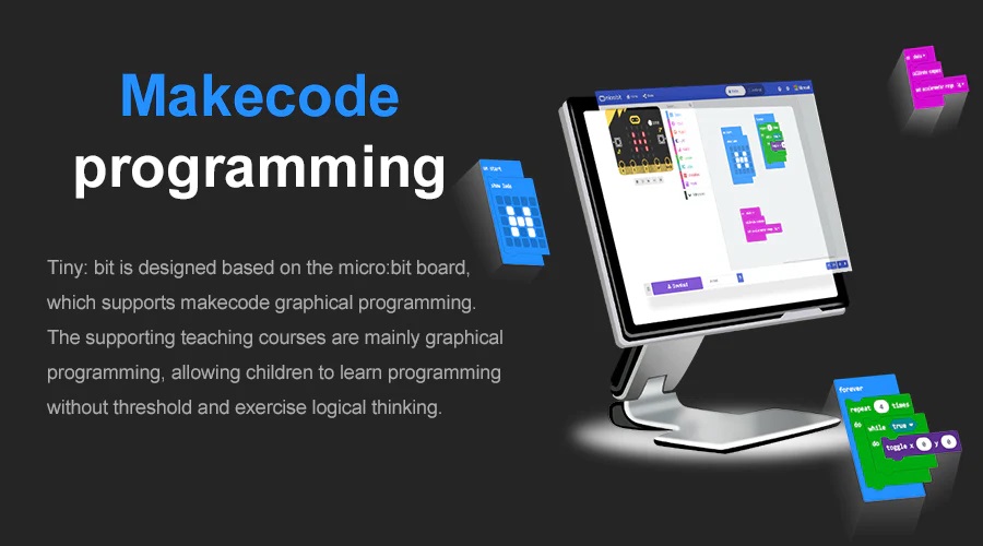 Yahboom Tiny:bit smart robot car compatible with Micro:bit V2/1.5 boa ...