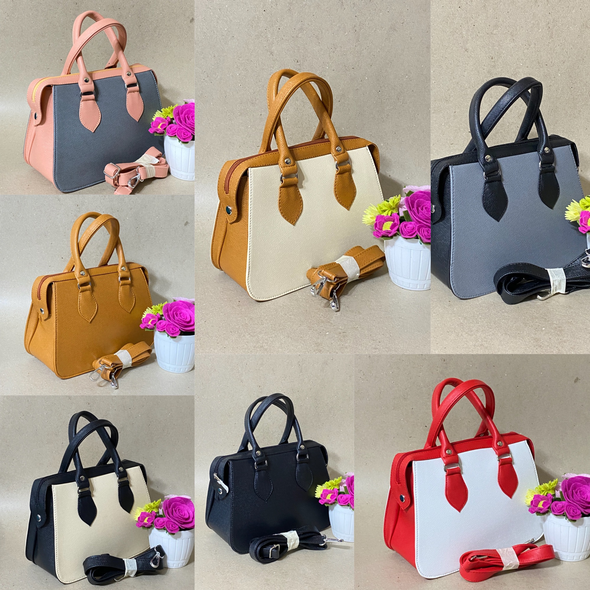 Fashion Women Sling Bag Simple Handbag PU Leather Larger Capacity ...