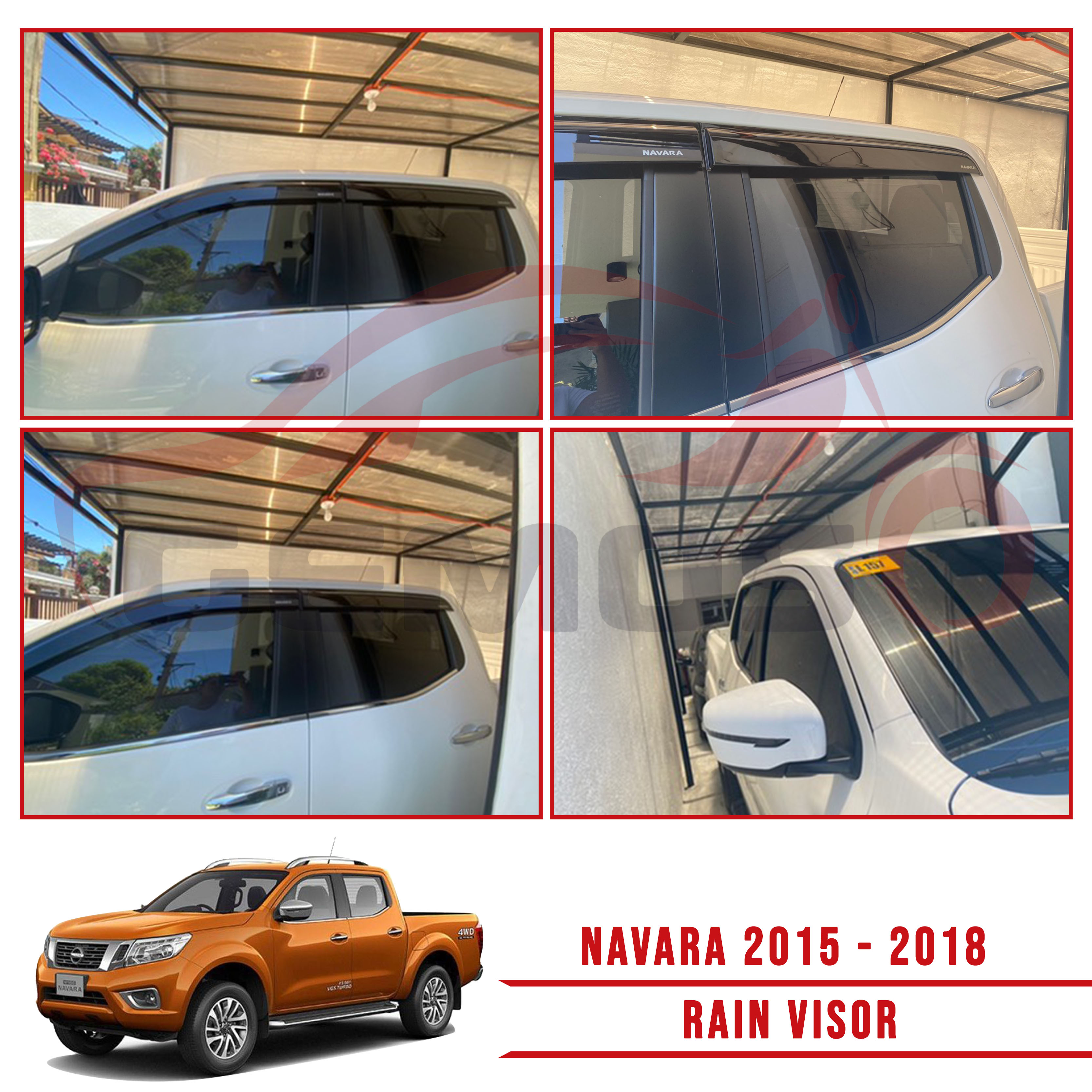 Shop Nissan Navara Rear Cladding online | Lazada.com.ph