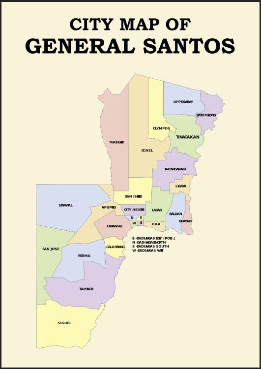 Barangay Gensan Map Distance From Barangay Buayan To General Santos
