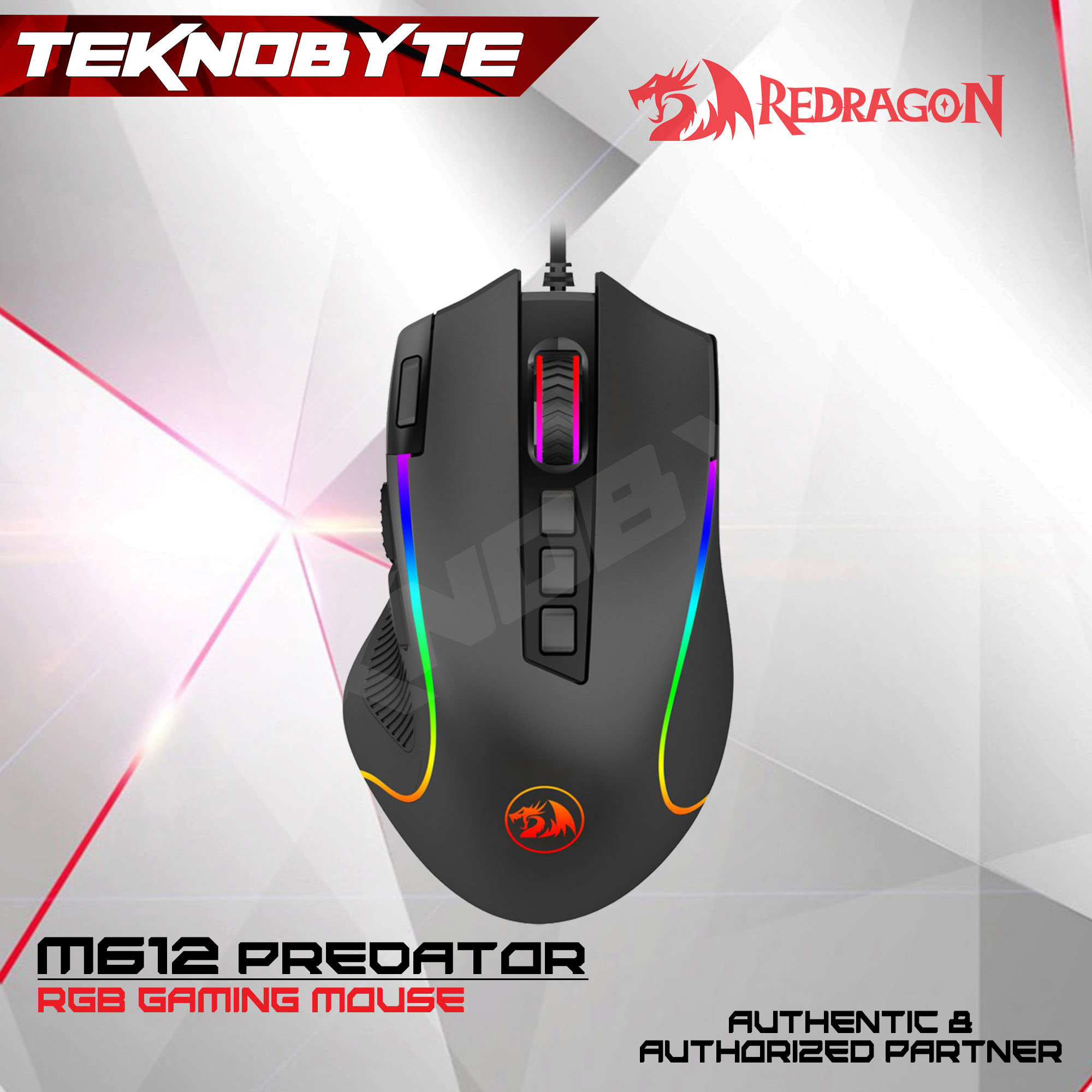 Redragon M612 Predator RGB Wired Optical Gaming Mouse, 8000, 49% OFF