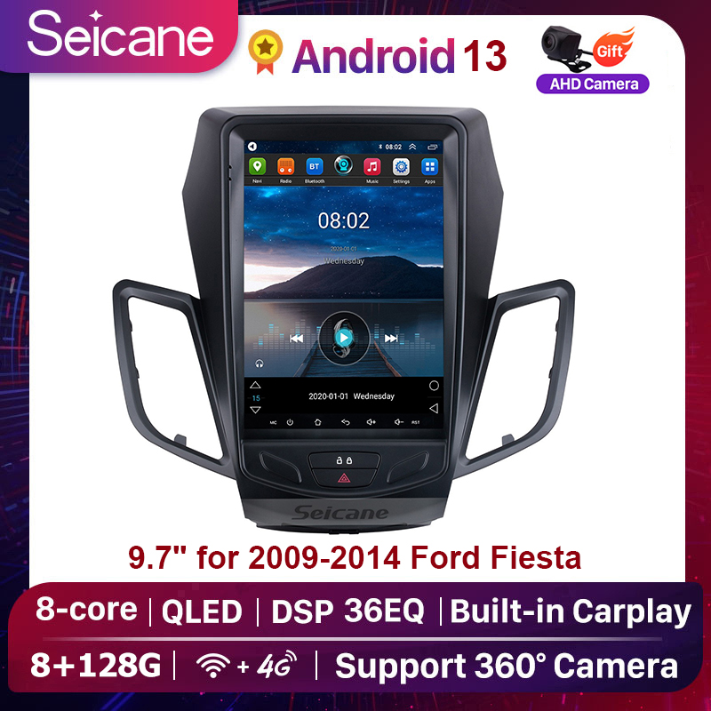 Seicane Tesla Style 9.7 inch QLED Touchscreen Android 12.0 Car Audio ...