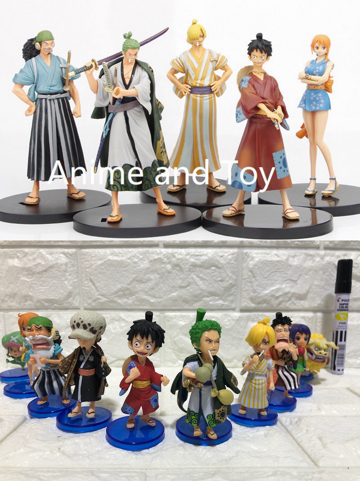 One Piece Figure Wano Kimono Ninja One Piece Luffy Zoro Nami Chopper ...