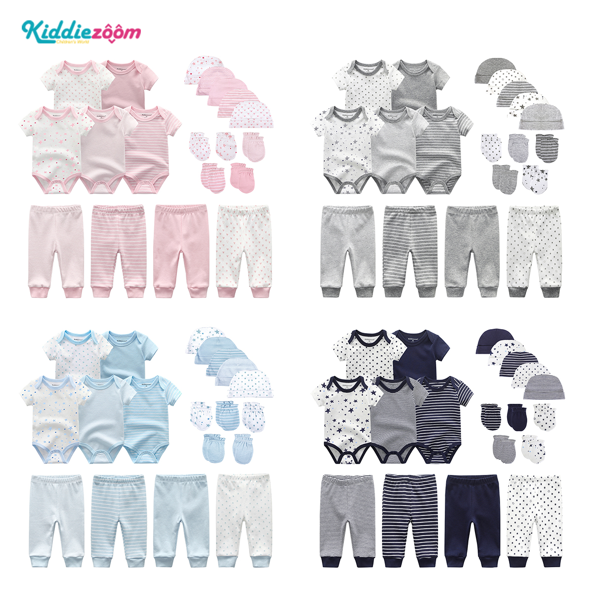 Kiddiezoom 19 PCS Newborn Baby for Boys and Girls Clothes Sets/Terno ...