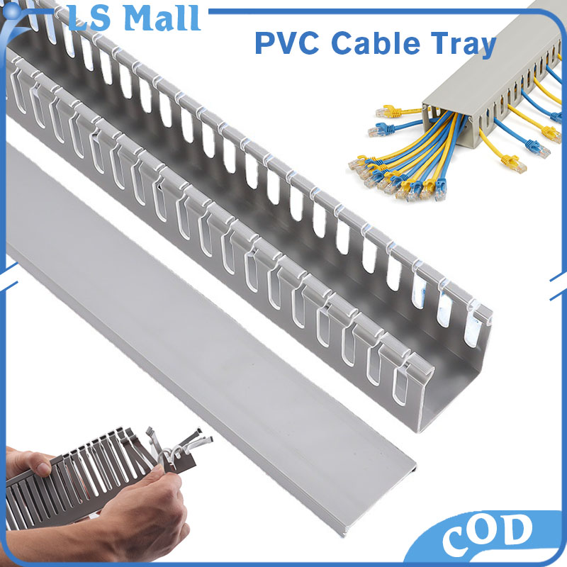 Shop Pvc Cable Tray Duct Slotted Pvc Cable Management Home Electrical ...