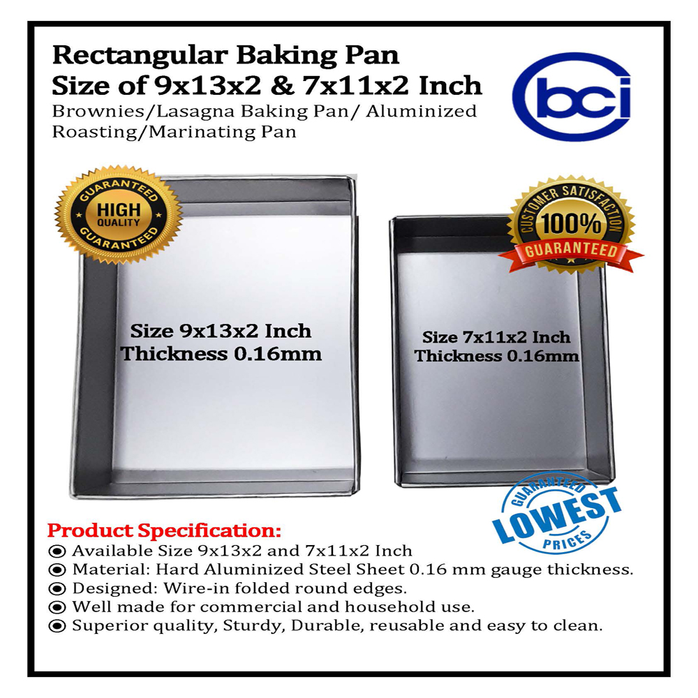Commercial Baking Pan Sizes