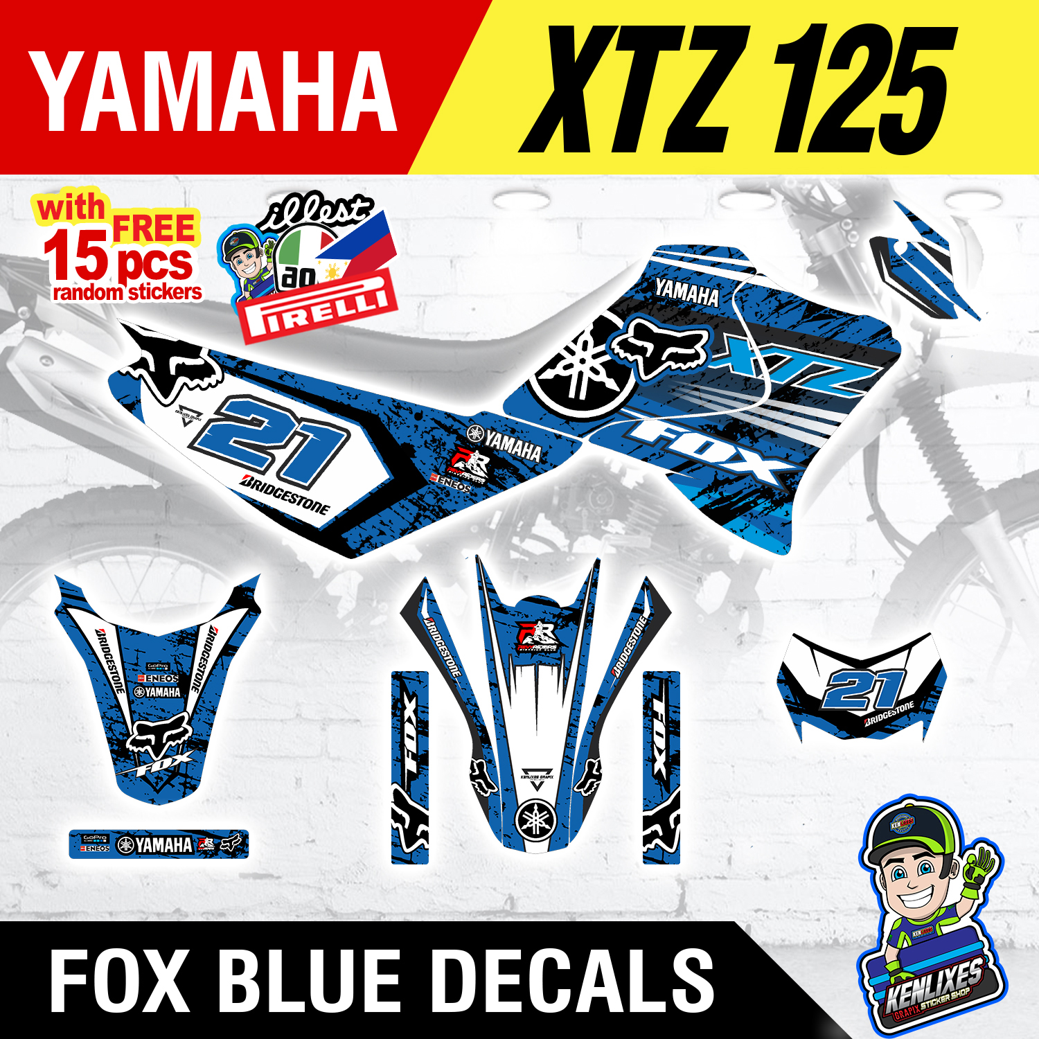 Shop Yamaha Xtz 125 Tank Sticker with great discounts and prices online ...
