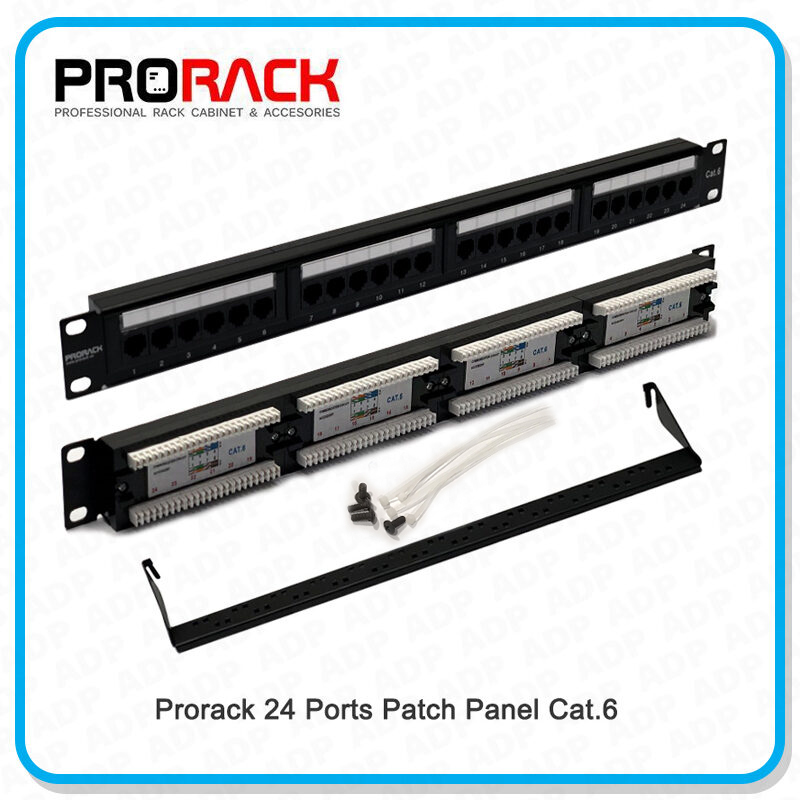 Shop Prorack 24 Ports Cat5e Fully Loaded Patch Panel with great ...