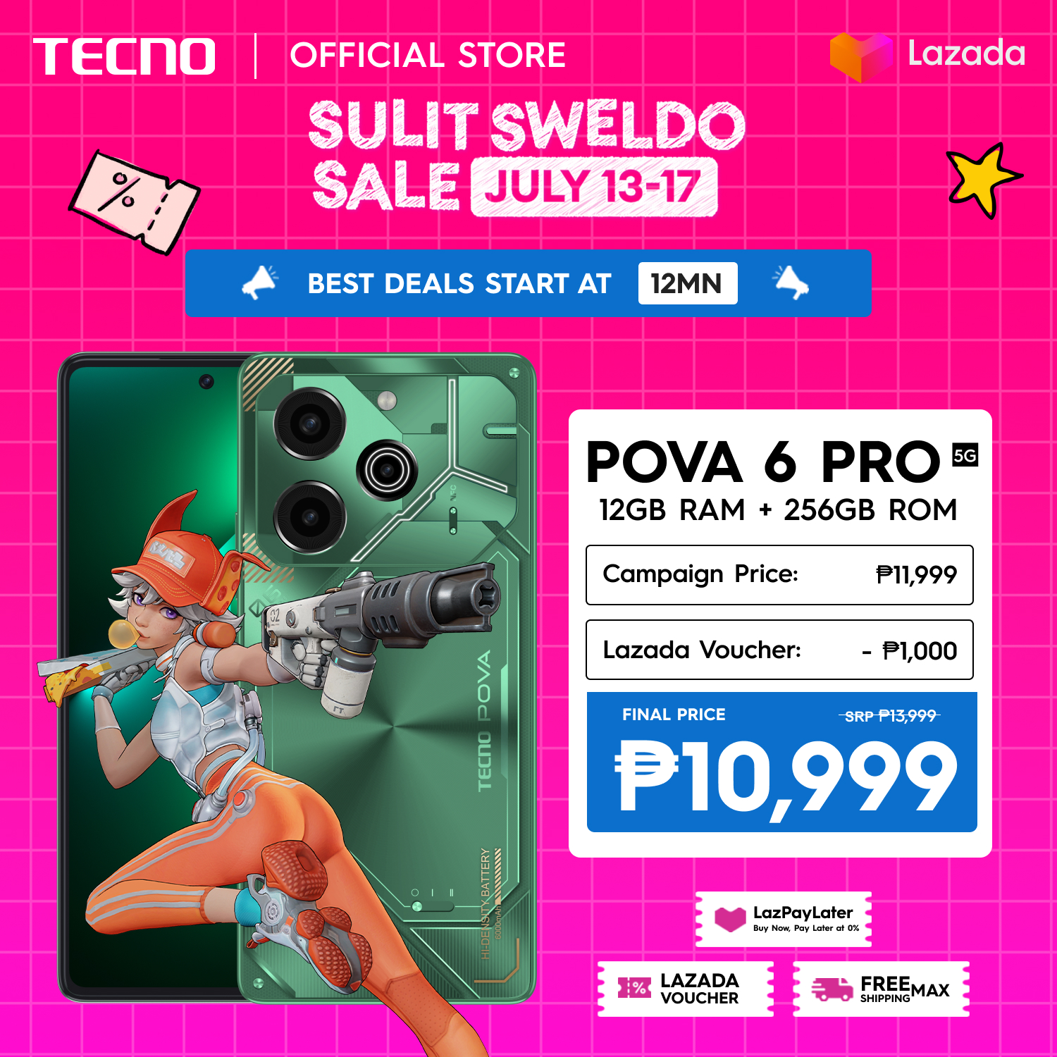 Shop Tecno Pova 6 Pro Ultra with great discounts and prices online - Jul 2024 | Lazada Philippines
