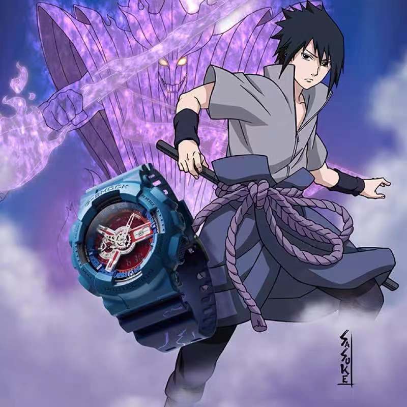 G SHOCK x Naruto & Uzumaki Naruto Uchiha Sasuke Co-branded Watch ...