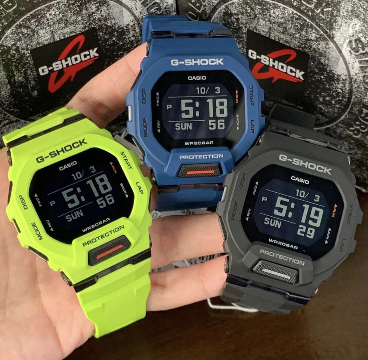 Shop Casio Gdb 200 Digital All Black Redin Band Waterproof with great ...