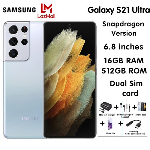 Samsung Galaxy S21 Ultra 5G 16GB RAM+512G ROM Dual Sim Snapdragon 888 Pro-Grade Camera 8K Video ...
