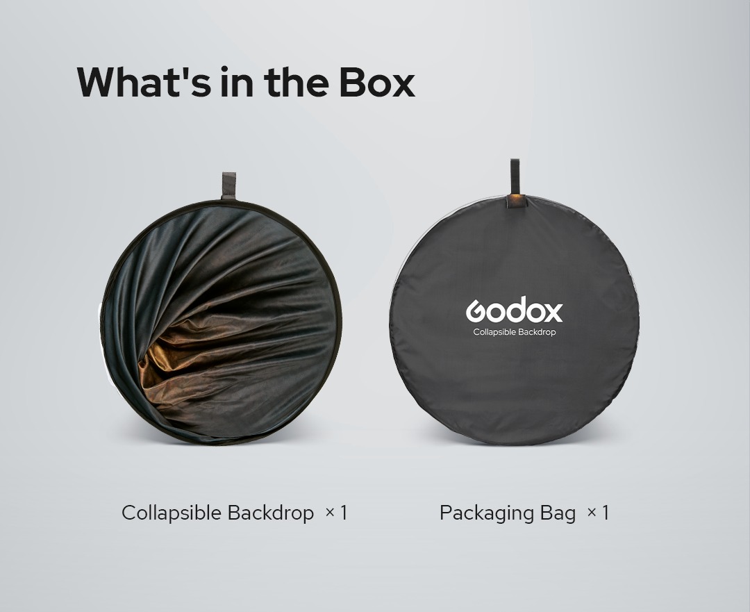 Godox Collapsible Backdrop 1.5 x 2m Bokeh Textured Easy Set Up with Wr ...