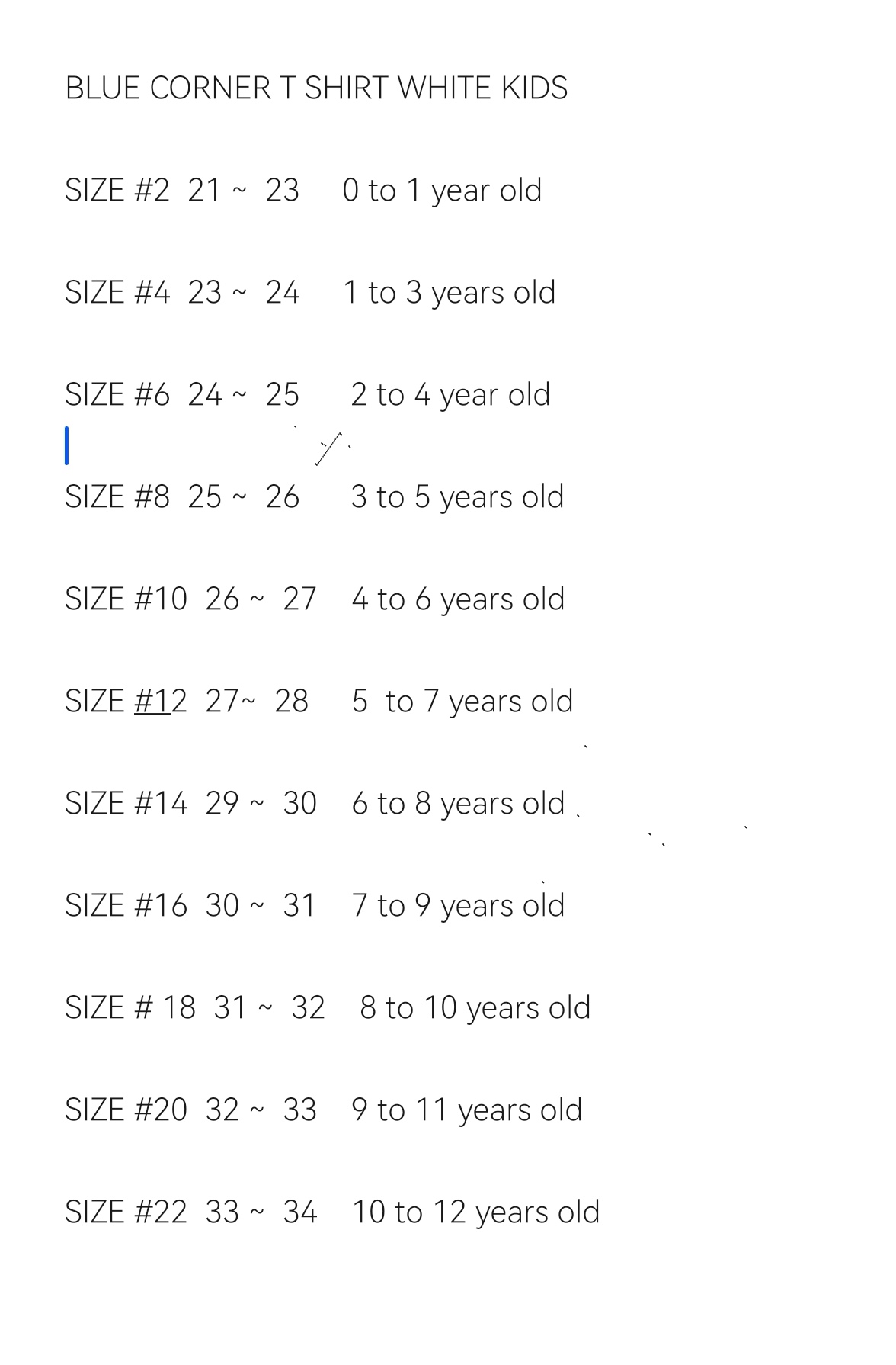 Clothing Blue Corner Shirt Sizes Unisex Blue Corner Size Chart Round ...