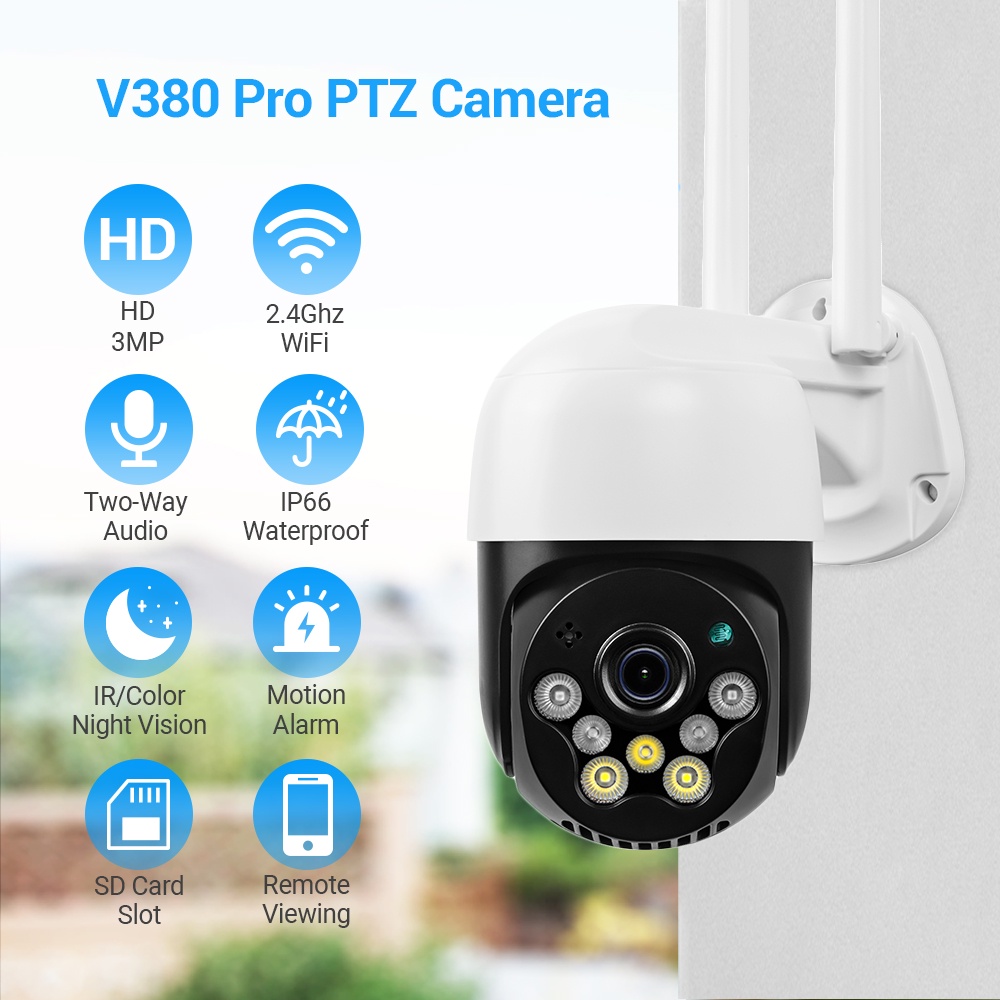 3MP V380 Pro Mini WIFI IP Camera Indoor Wireless Security, 42% OFF