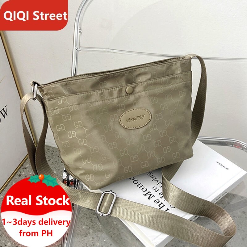 [1~3 days delivery from PH real stock] QIQI Street Messenger Bag Nylon ...