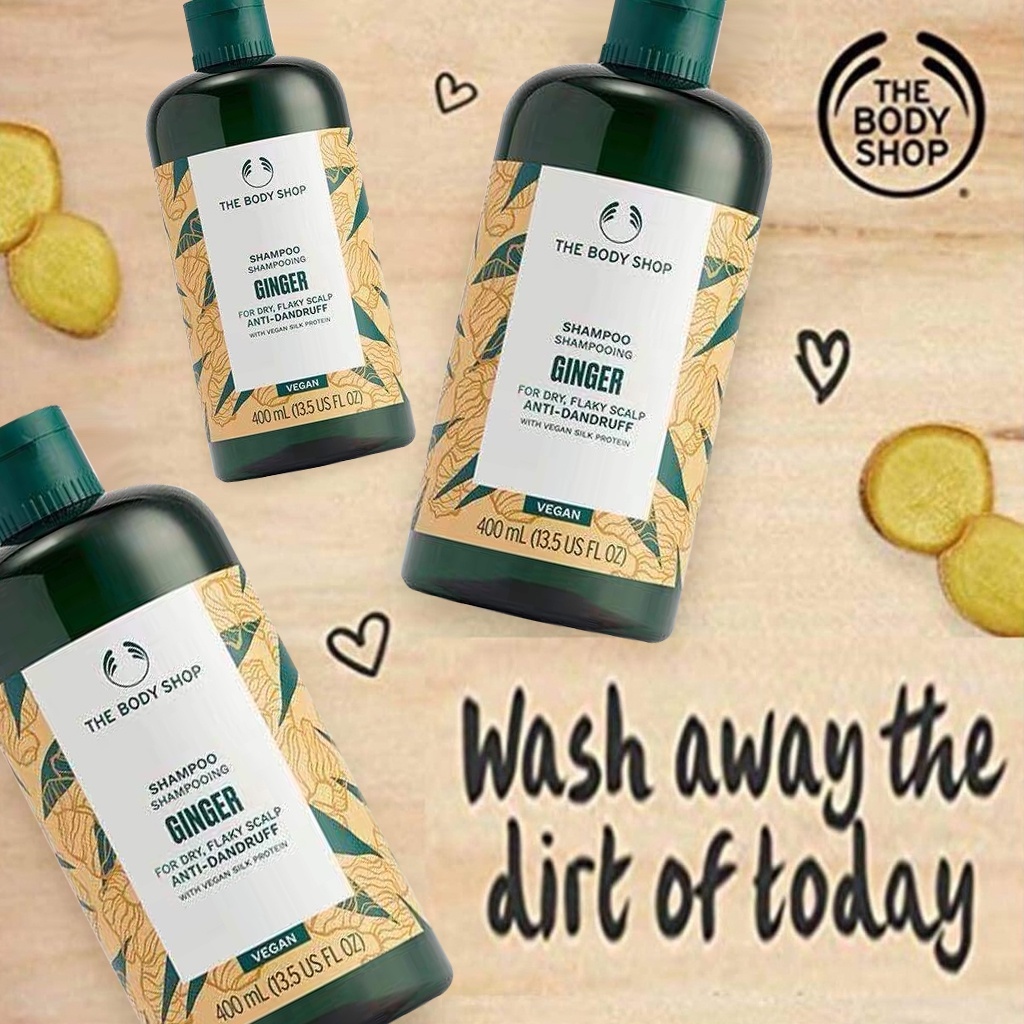 【COD】ljbbho6616664 The Body Shop Ginger Anti-Dandruff Shampoo 400ml anti Hair Loss Baldness ...