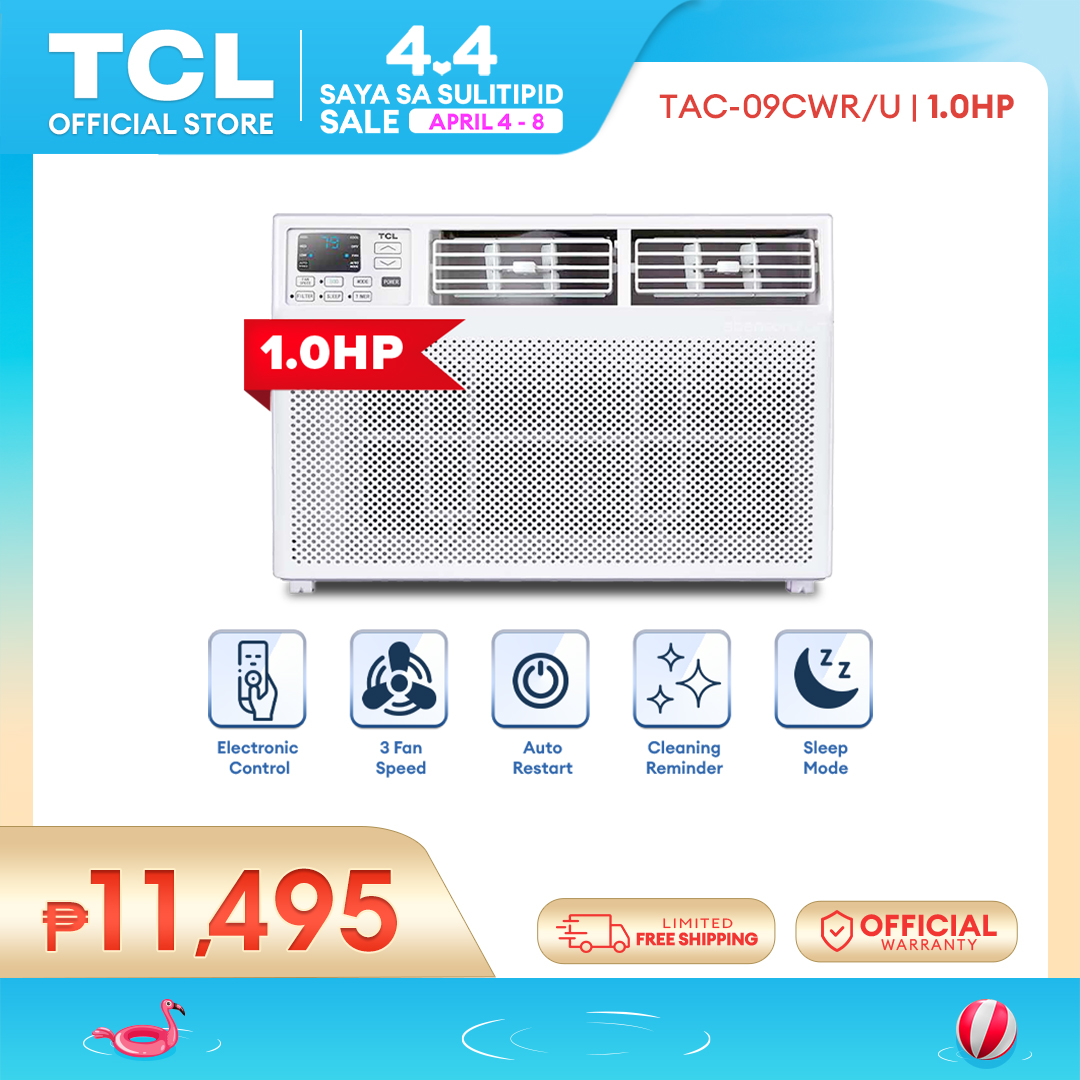 TCL 1.0HP Aircon Window Type with Remote - TAC-09CWR/U (R32 Refrigerant ...