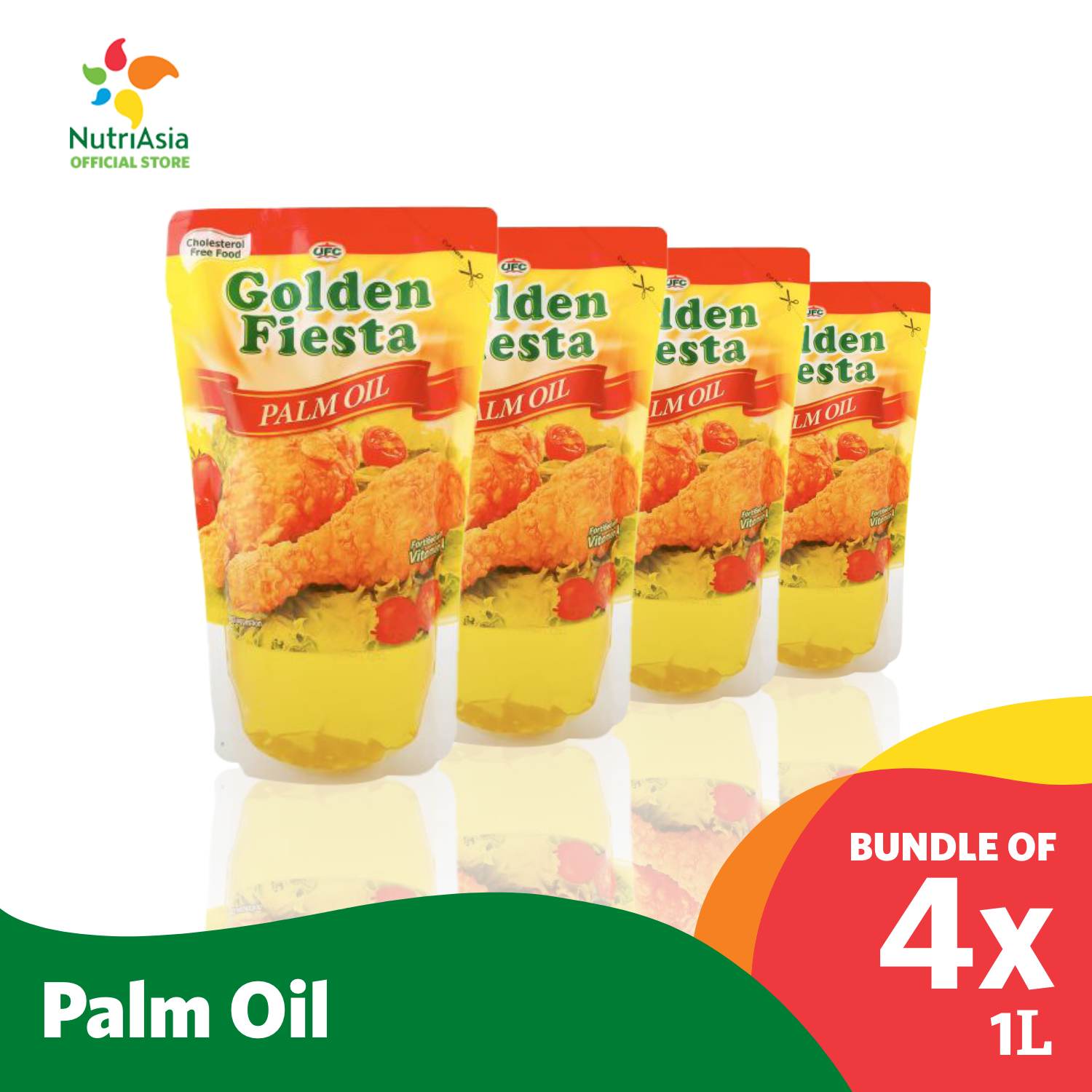 UFC Golden Fiesta Cooking Oil 1 L SUP Bundle of 4