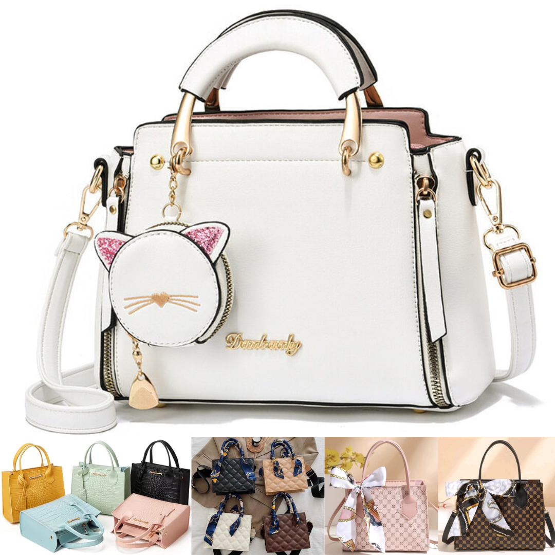 Fashion Women Sling Bag Simple Handbag PU Leather Larger Capacity ...