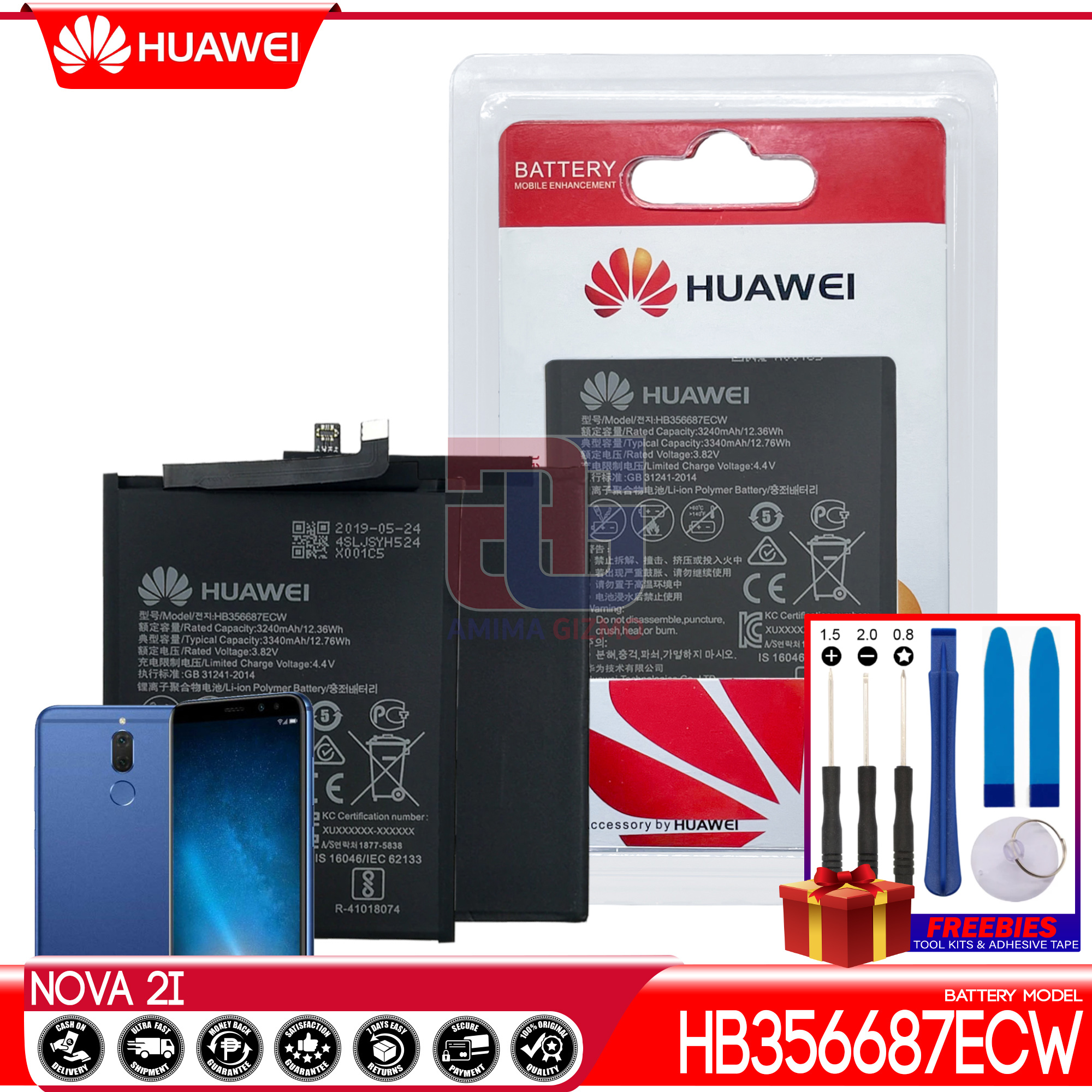Shop Huawei Stk-l21 Battery with great discounts and prices online ...