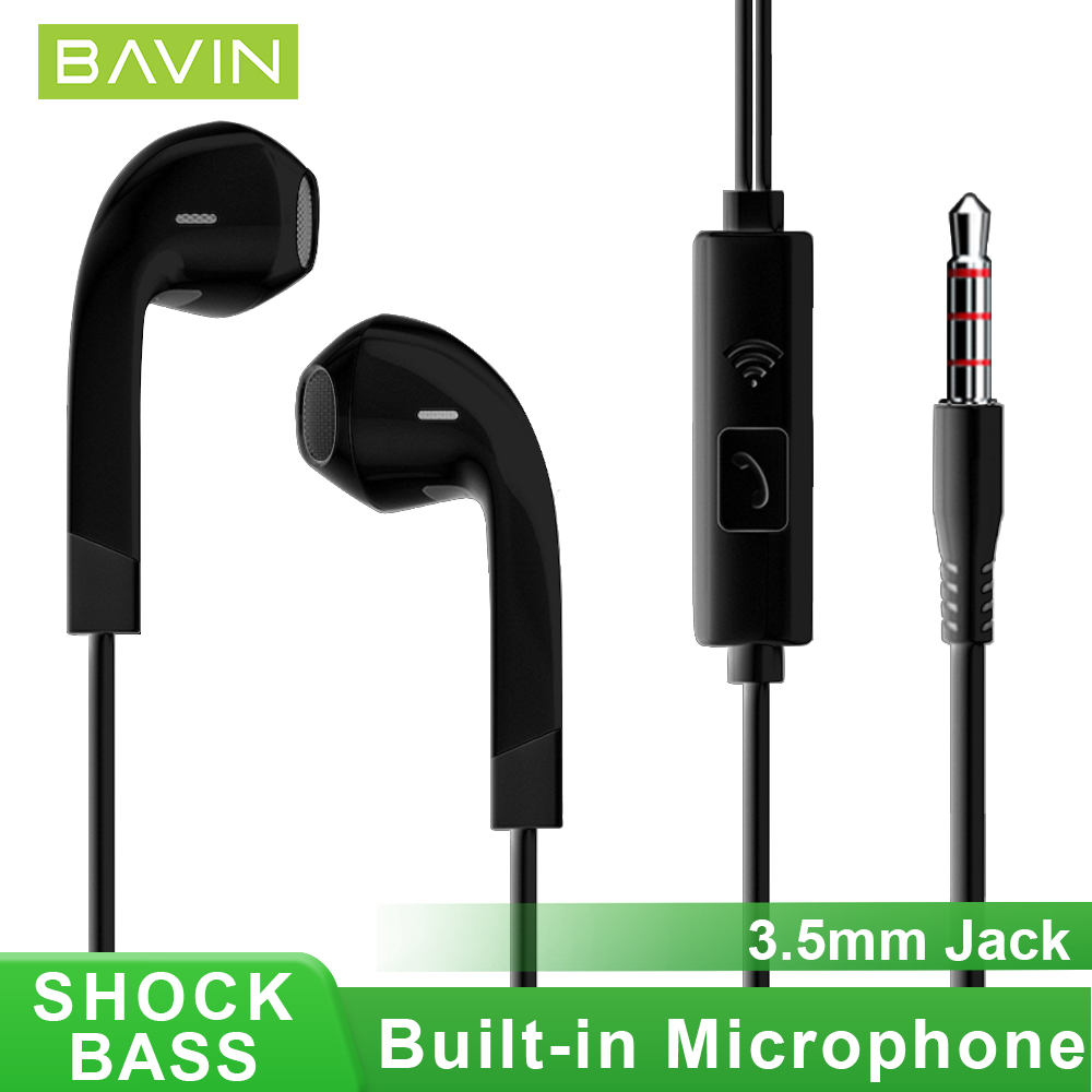 BAVIN HX850 in-ear Headphone HiFi Sound Quality Built In HD Mic ...