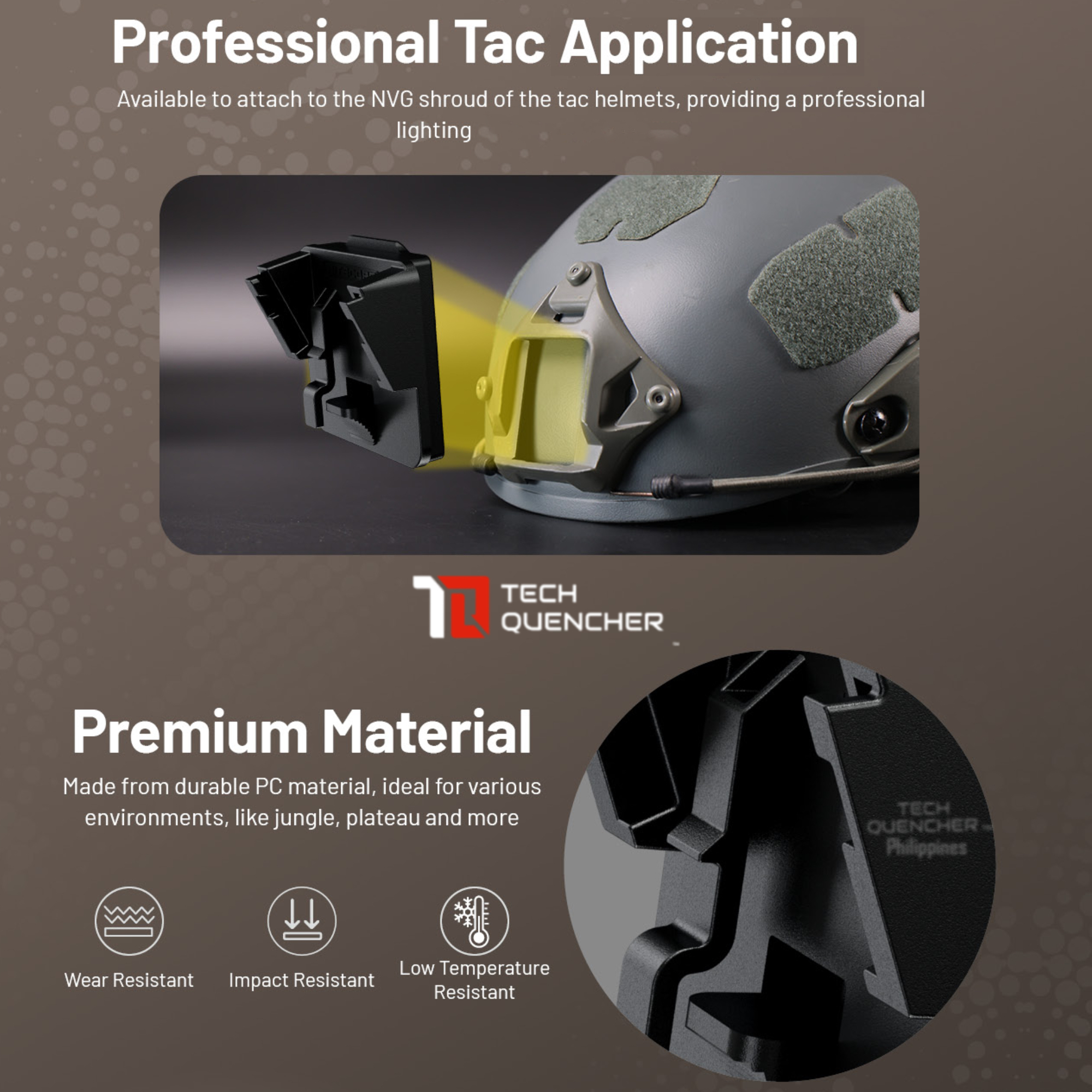 Nitecore Headlamp Bracket Universal Mounting Kit - Helmet - HMB HLB Se ...