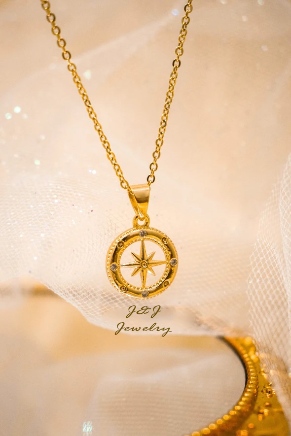 Pocahontas Compass Necklace