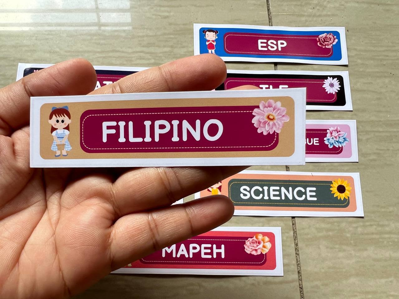 Shop Name And Subject Label Sticker Grade 2 Subject with great ...