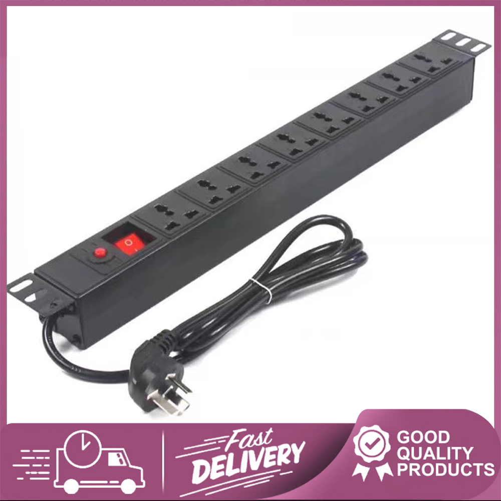Rack Power Strip 19 Places With Voltage And Ampere Meter