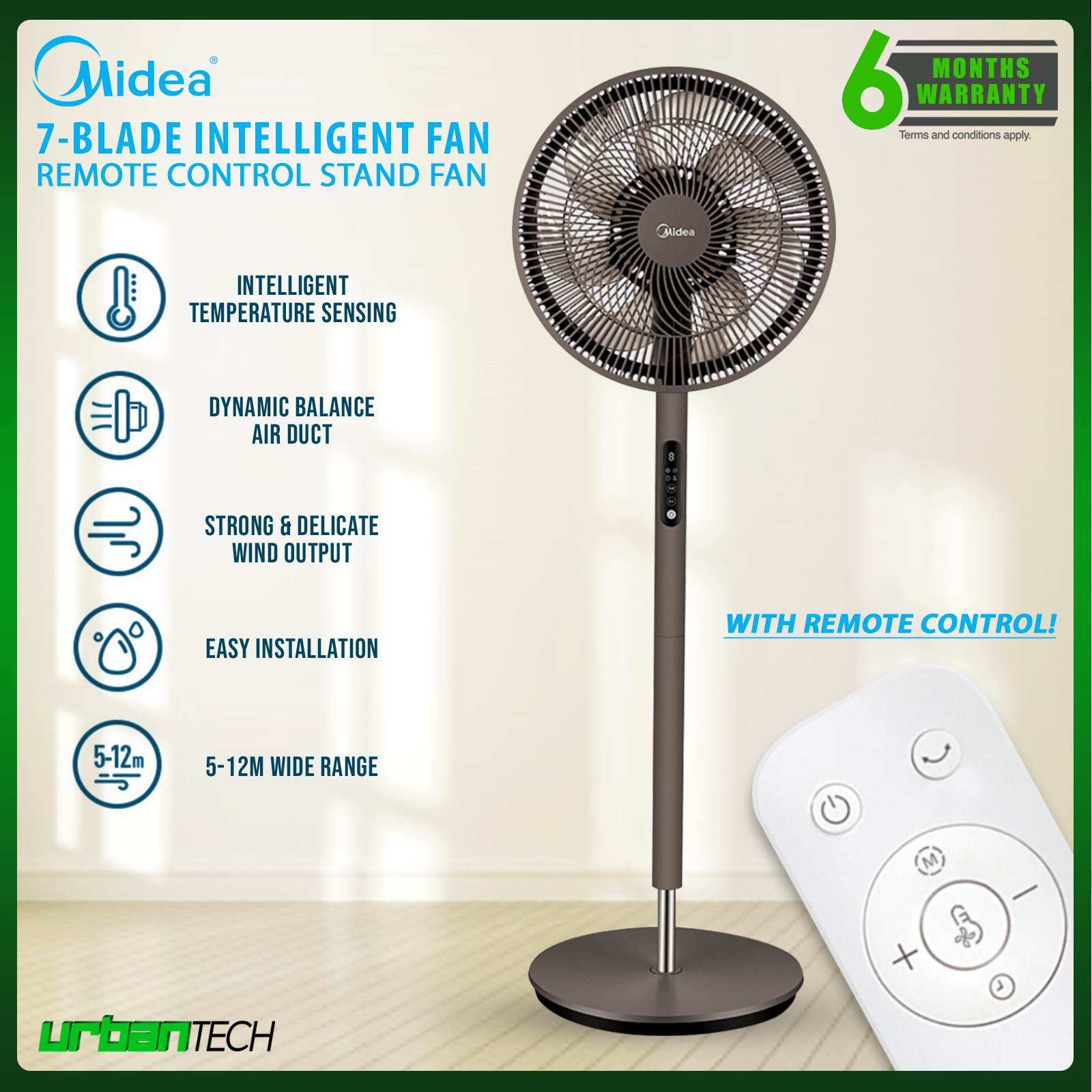 Midea Ceiling Bladeless Fan | Shelly Lighting