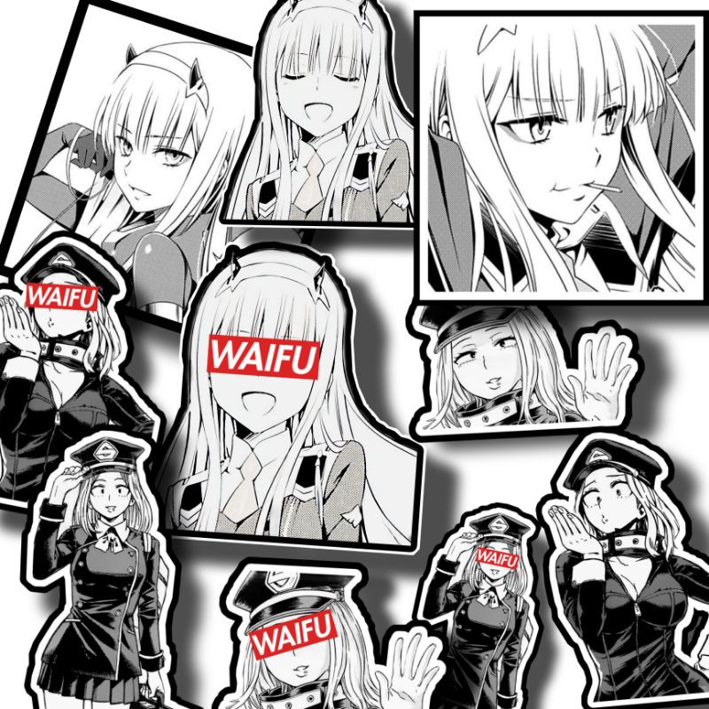 30pcs Waifu Material Vinyl Decal Sticker Suitcase Laptop Car Truck
