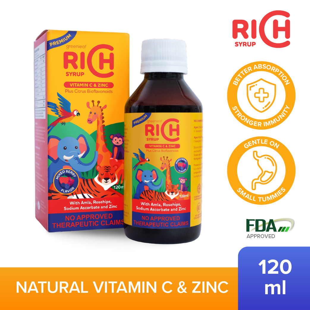 Rich Premium Natural Vitamin C Supplement for Kids - 120ml