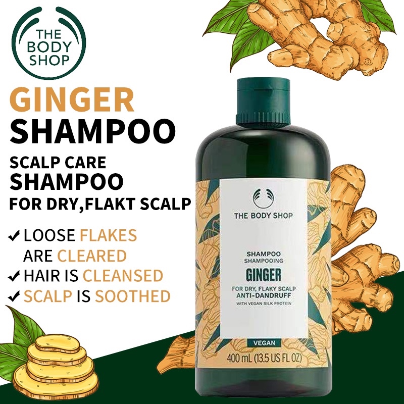 【COD】ljbbho6616664 The Body Shop Ginger Anti-Dandruff Shampoo 400ml anti Hair Loss Baldness ...