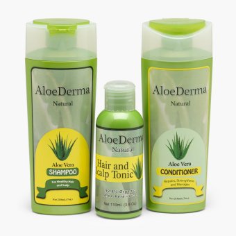 AloeDerma Natural Aloe Vera Hair Care Set | Lazada PH