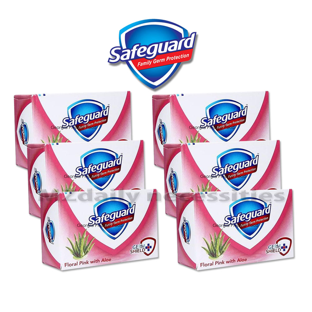 ( SET OF 6 ) Safeguard Floral Pink With Aloe Soap 135g